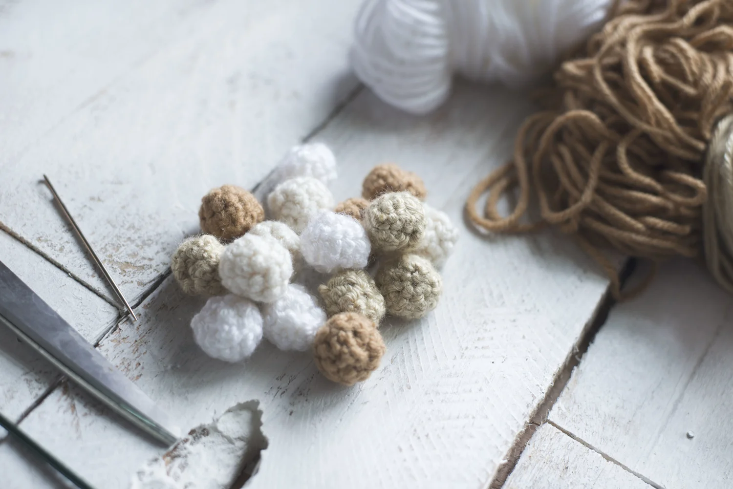 Mini Crochet Ball Garland Pattern — Megmade with Love