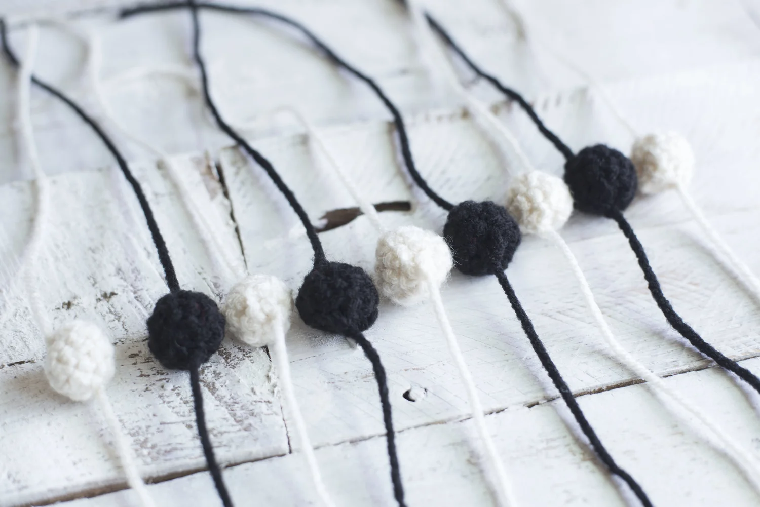 Mini Crochet Ball Garland Pattern — Megmade with Love