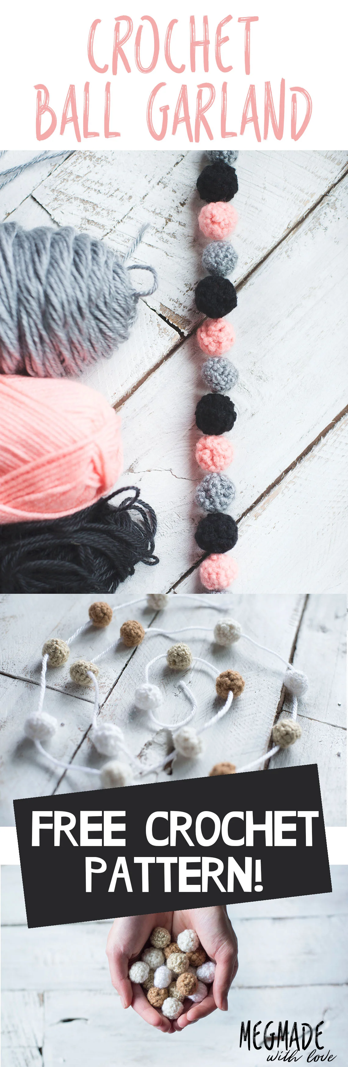 Mini Crochet Ball Garland Pattern — Megmade with Love
