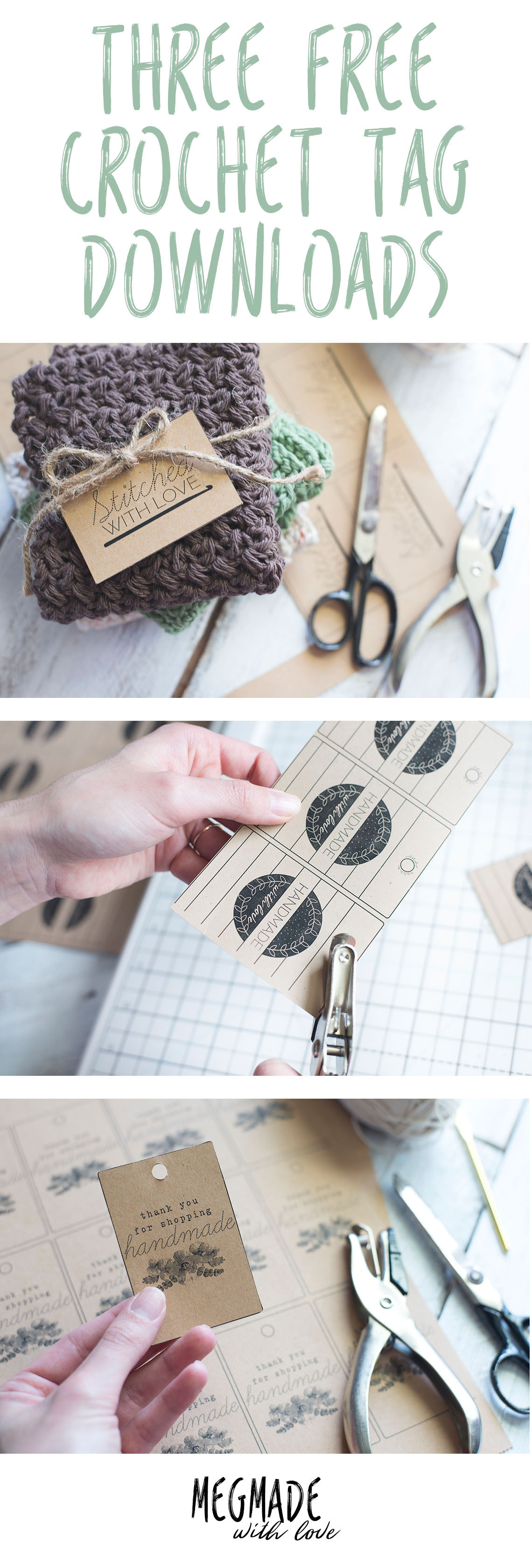 Three Free Crochet Tag Downloads — Megmade with Love