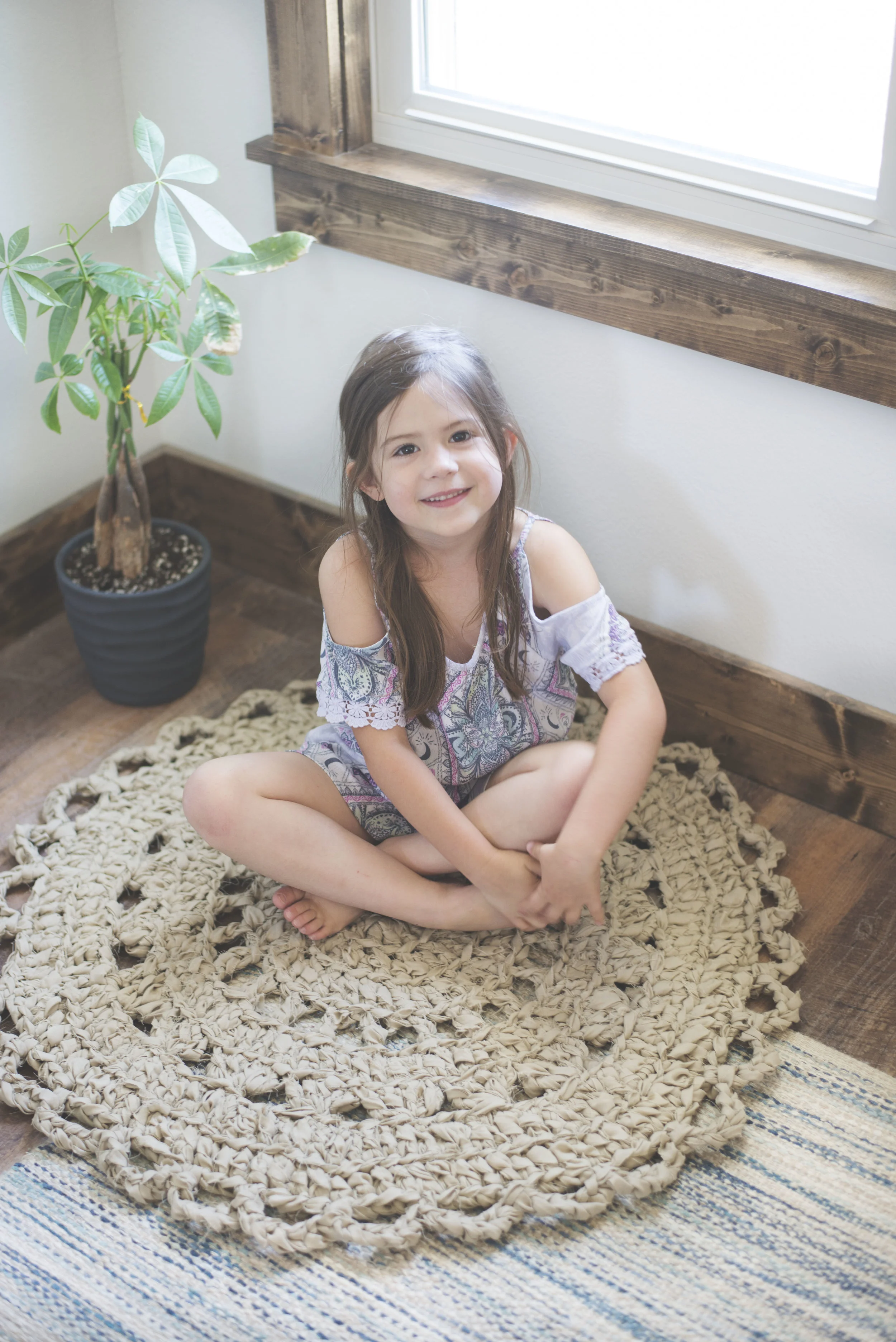 Crochet Pattern for a Doily Rag Rug Made from Bed Sheets — Megmade with ...