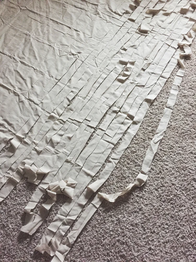 Crochet Pattern for a Doily Rag Rug Made from Bed Sheets — Megmade with ...