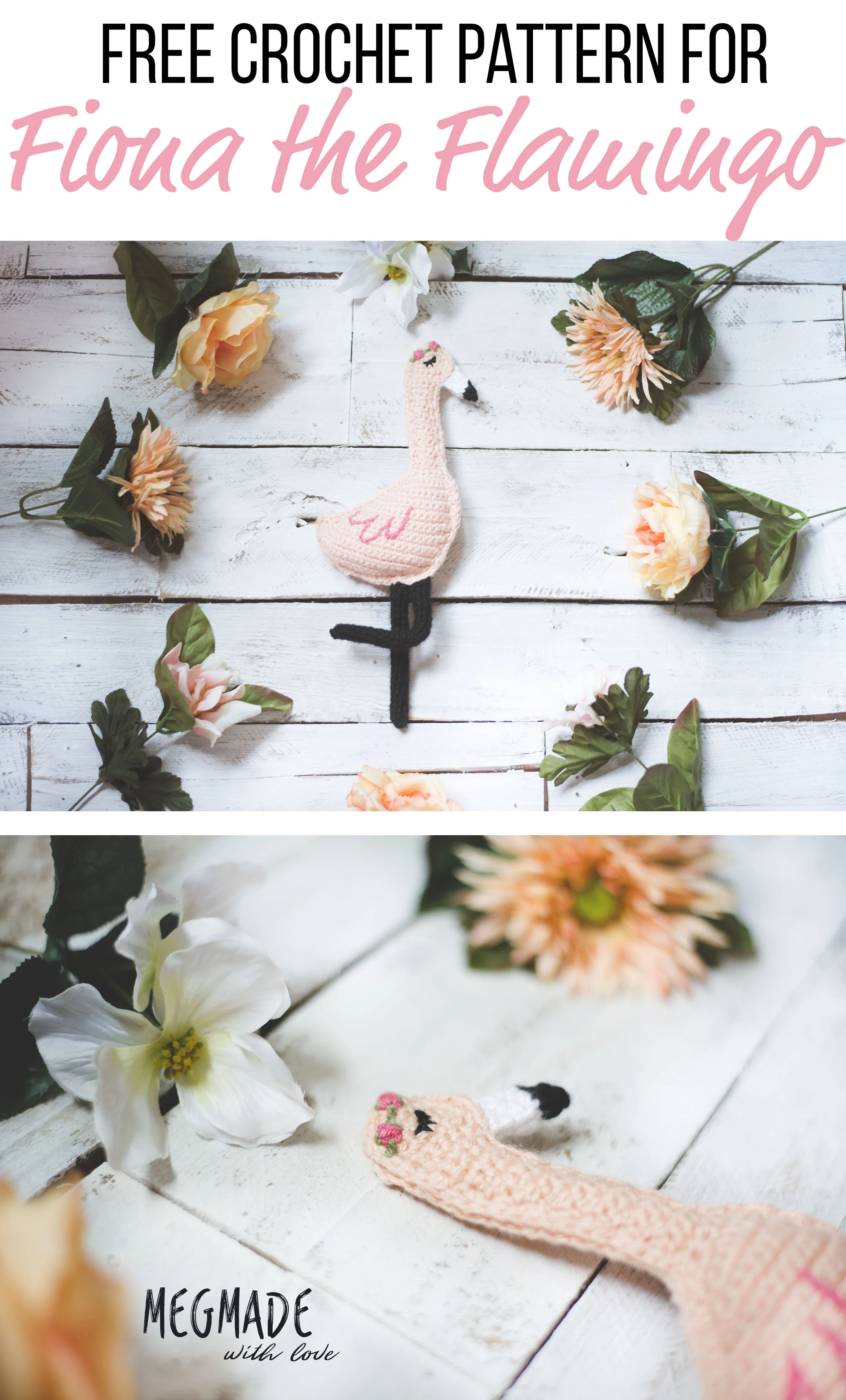 Free Crochet Pattern for Fiona the Flamingo — Megmade with Love