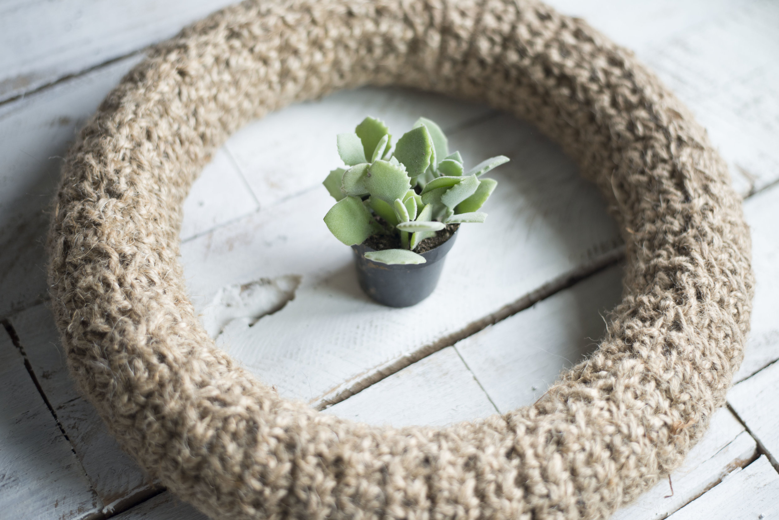 A Free Farmhouse-Inspired Jute Wreath Crochet Pattern — Megmade with Love