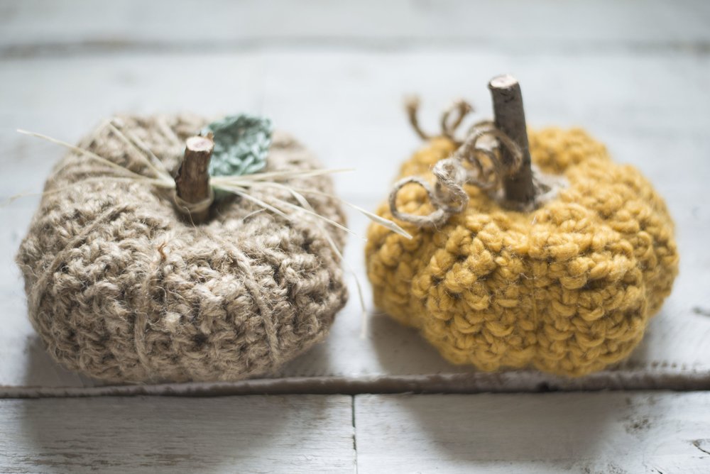 Free Crochet Patterns for THREE Rustic Pumpkins — Megmade with Love