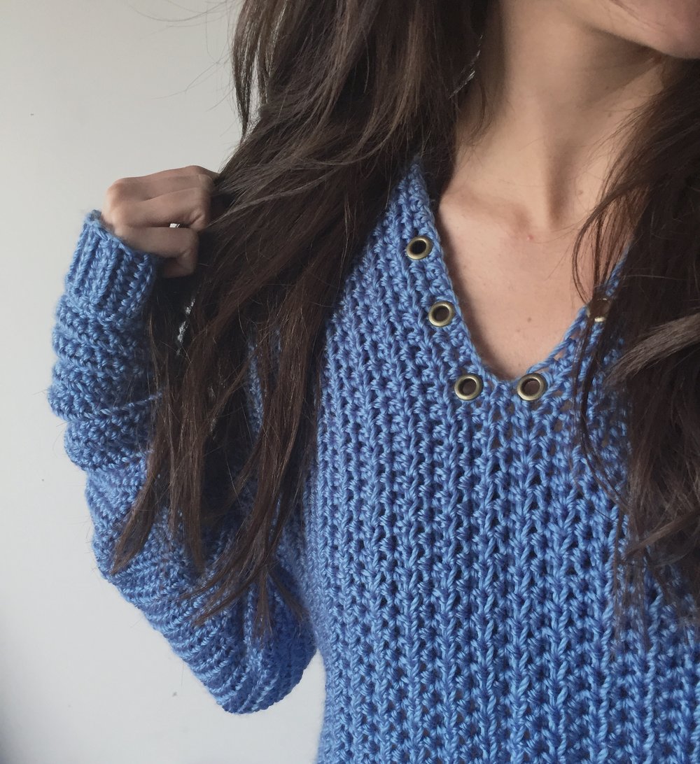 Free Crochet Pattern for the Cross My Heart Sweater — Megmade with Love