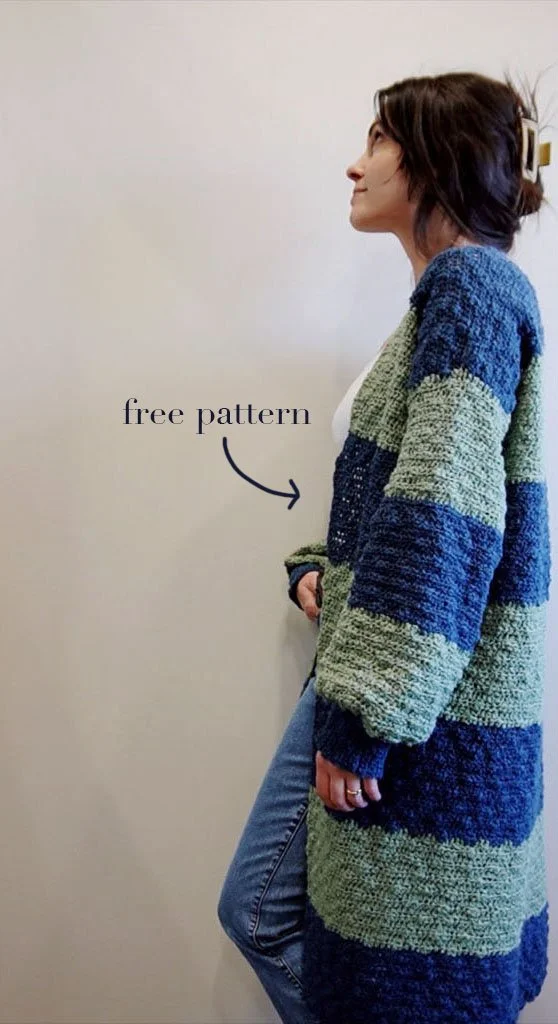 Easy Striped Crochet Sweater - Free Pattern — Megmade with Love