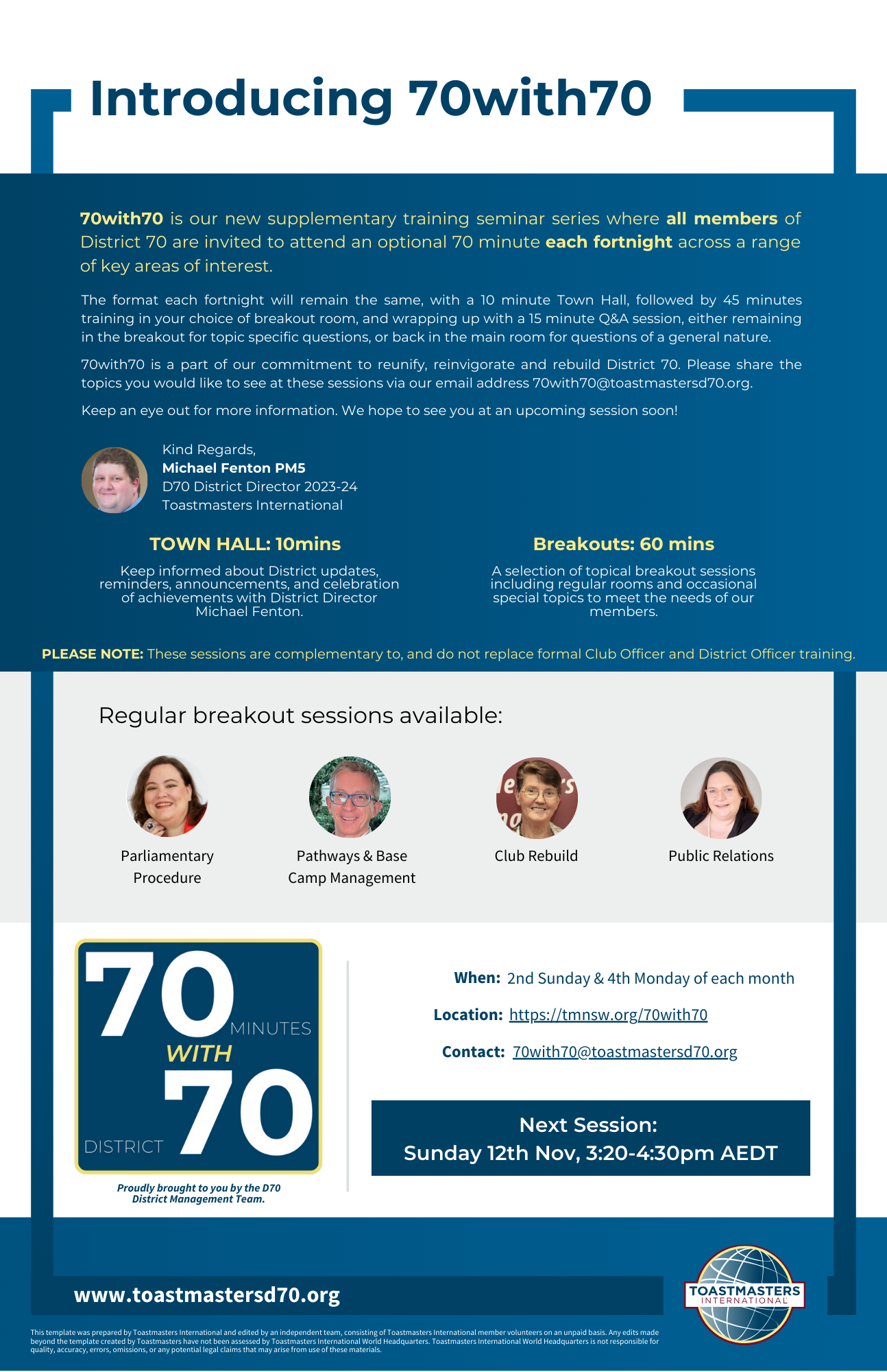 Events — District 70 Toastmasters