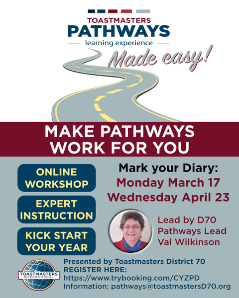 Pathways Seminar Program — District 70 Toastmasters