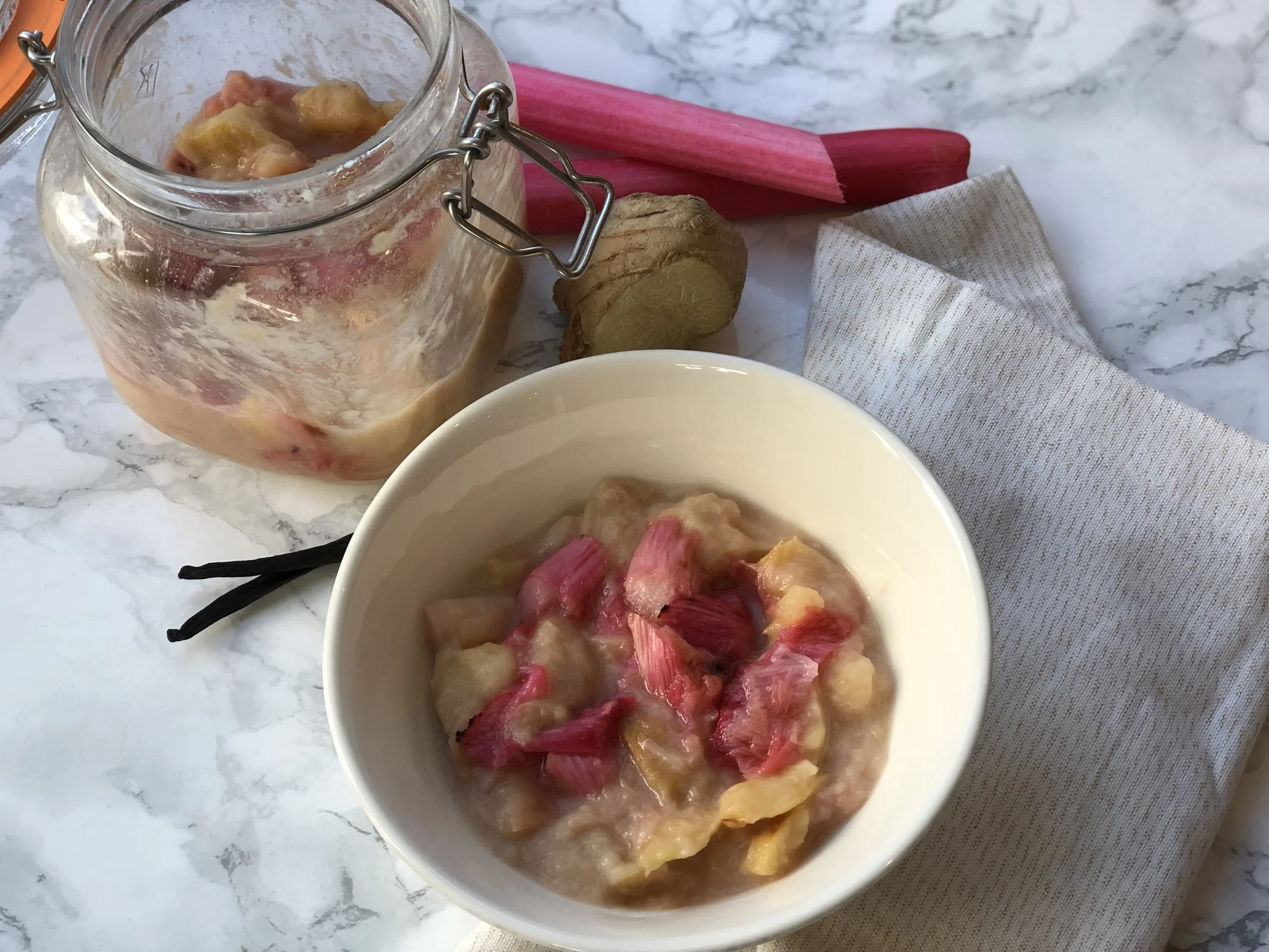 rhubarb, apple & ginger breakfast — The Health Boost