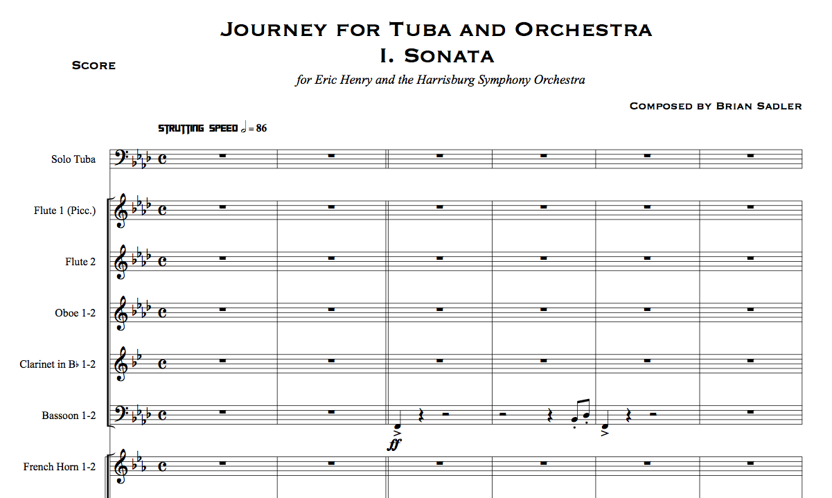 Store- Brass and Band Sheet Music — Brian Sadler, Composer