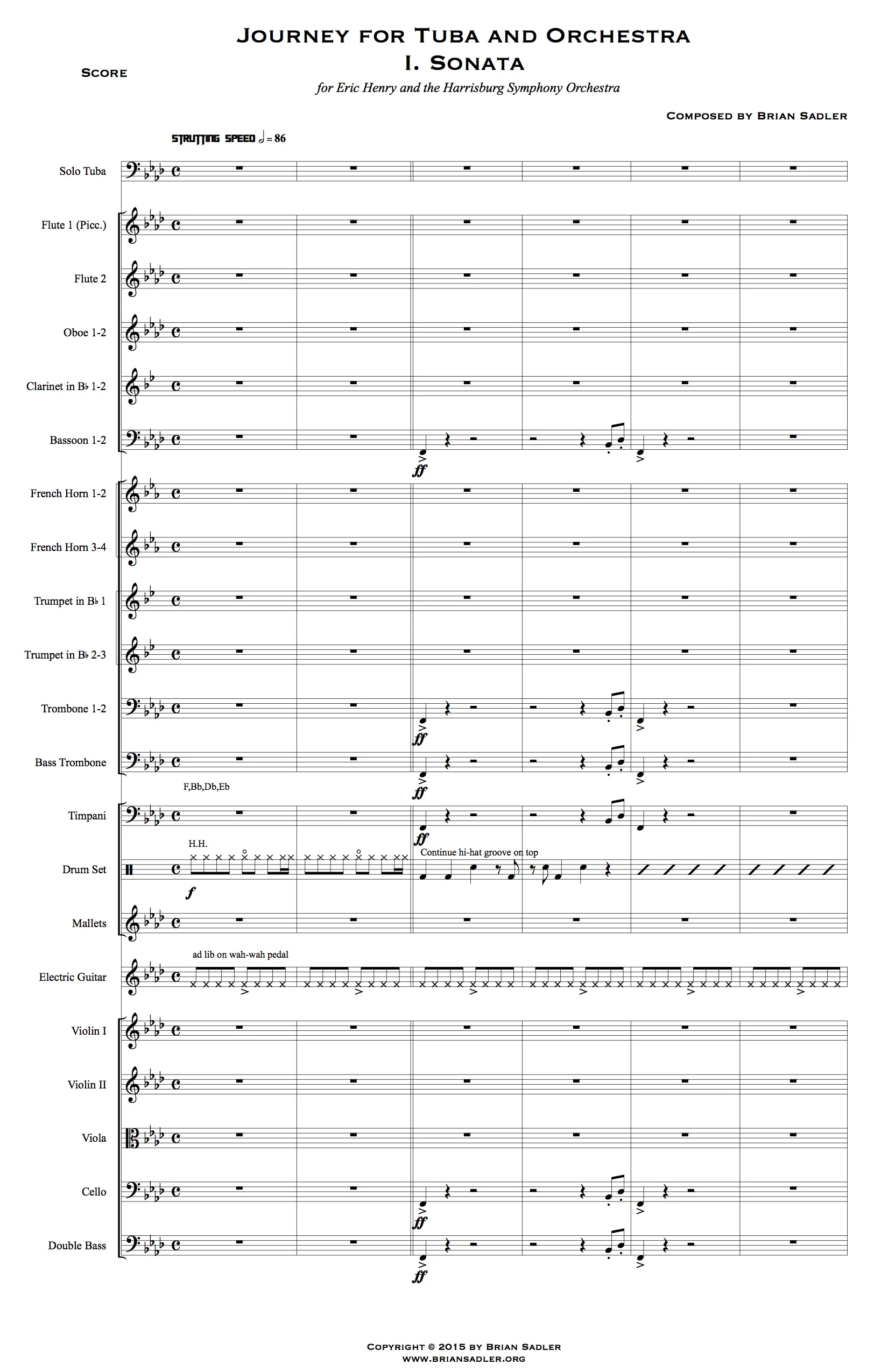 Store - Concert Band & Brass Sheet Music — Brian Sadler, Composer
