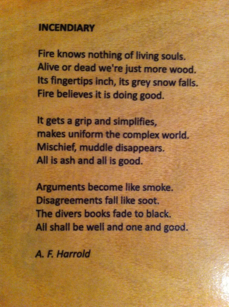 Poetry — A.F. Harrold