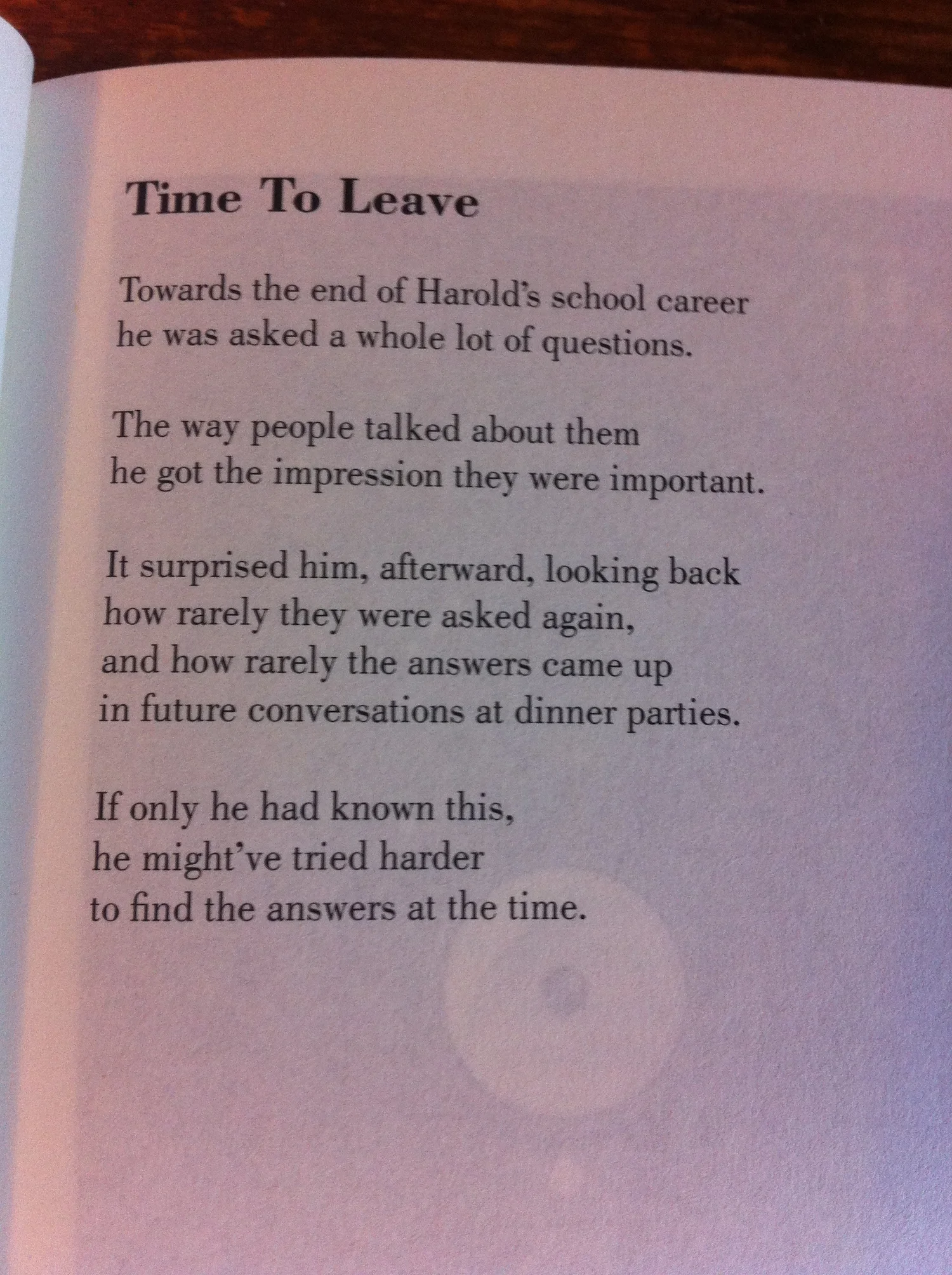 Poetry — A.F. Harrold