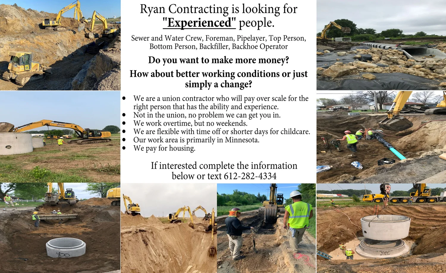 Employment — Ryan Contracting Co.