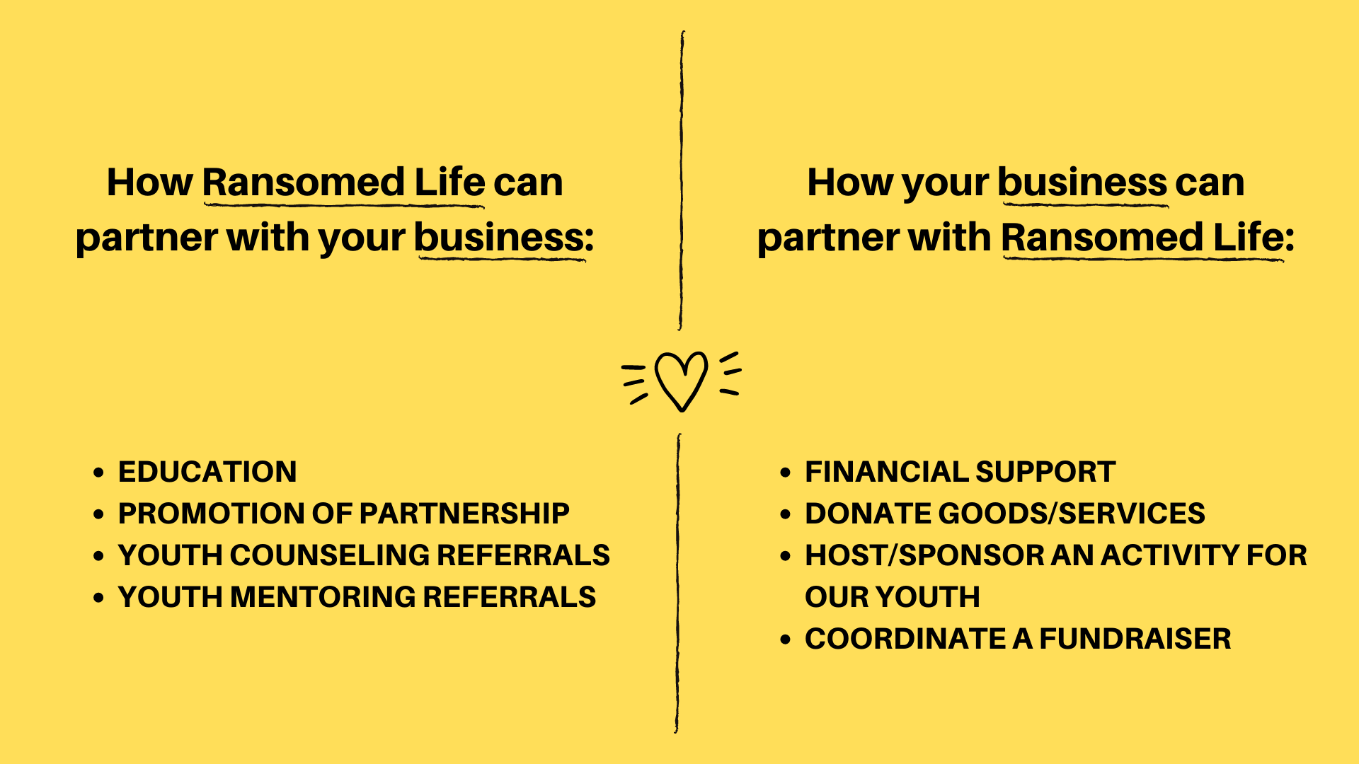 Business Partners — Ransomed Life