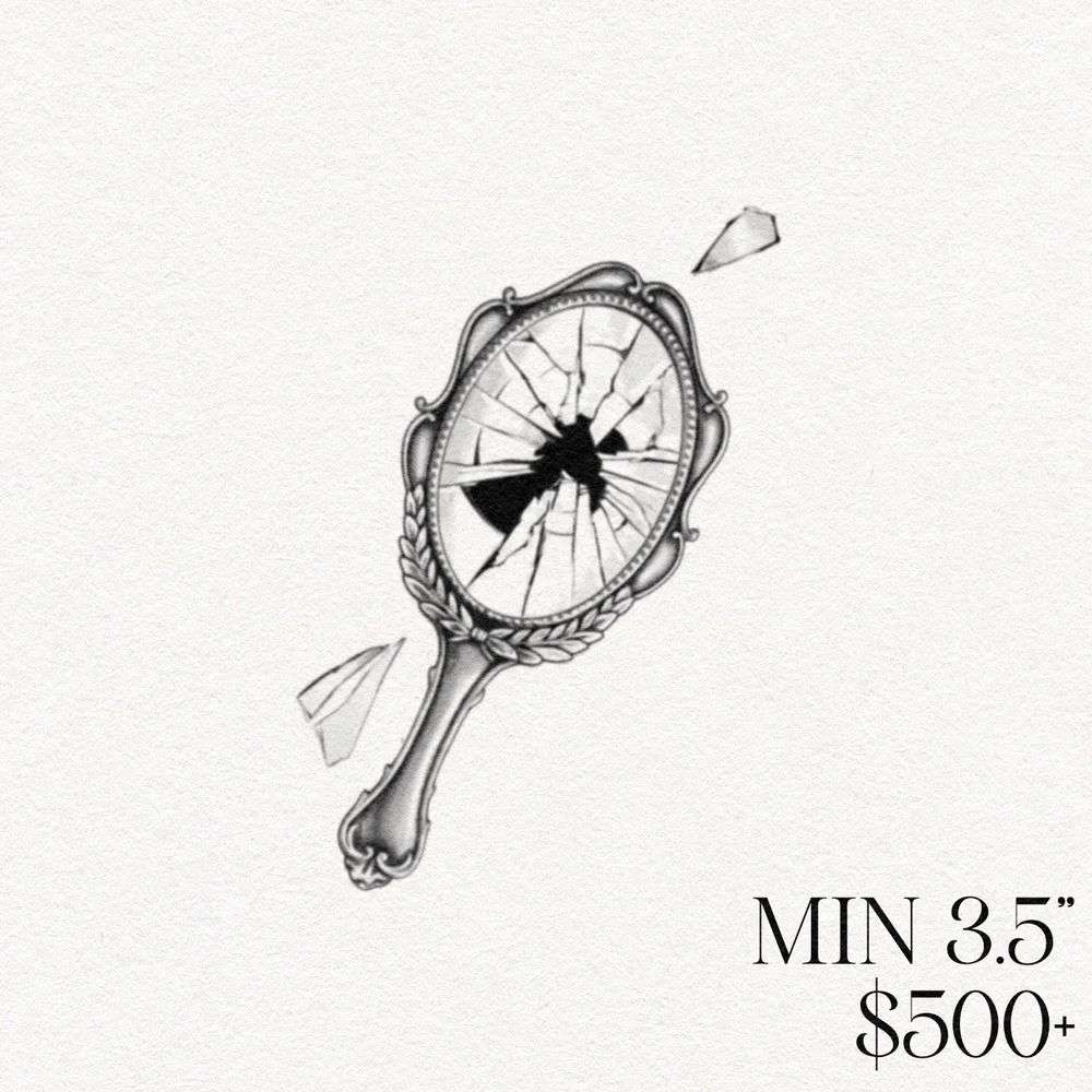 Broken Hand Mirror Drawing