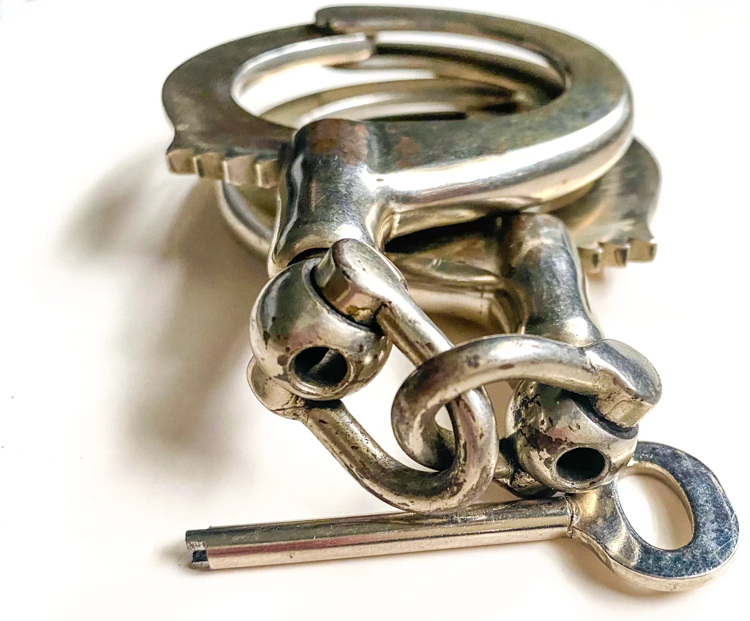 FOR SALE: RARE VINTAGE ANTIQUE HANDCUFFS, 1870'S - 1940'S — Old Handcuffs