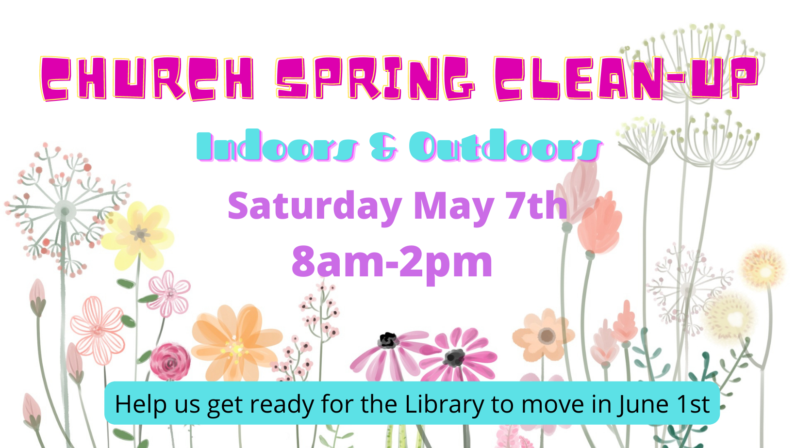 Church Spring Clean-up — Brookside Church