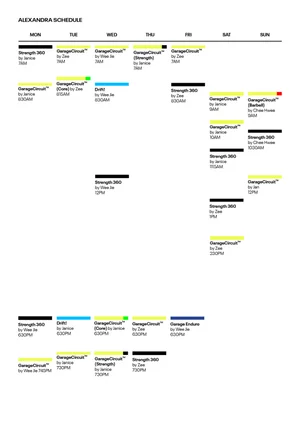 THE GARAGE, circuit training facility