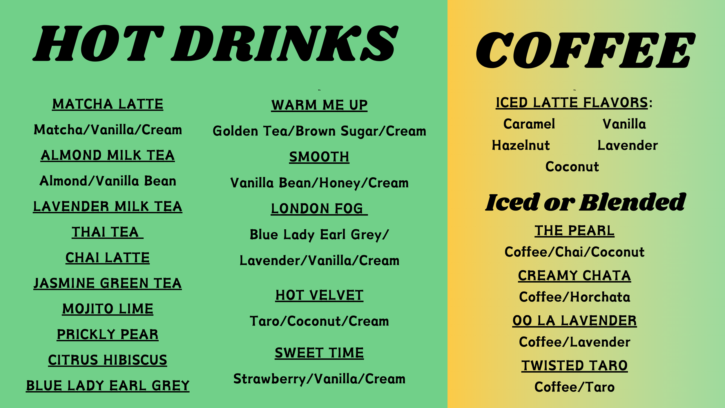 Menu — Boiseboba