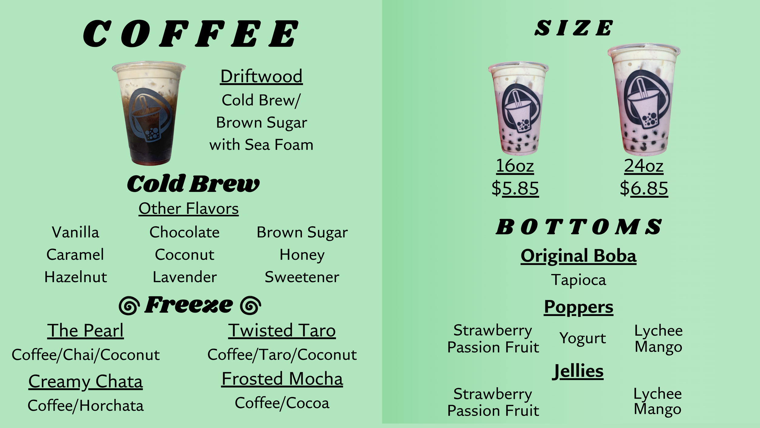 Menu — Boiseboba
