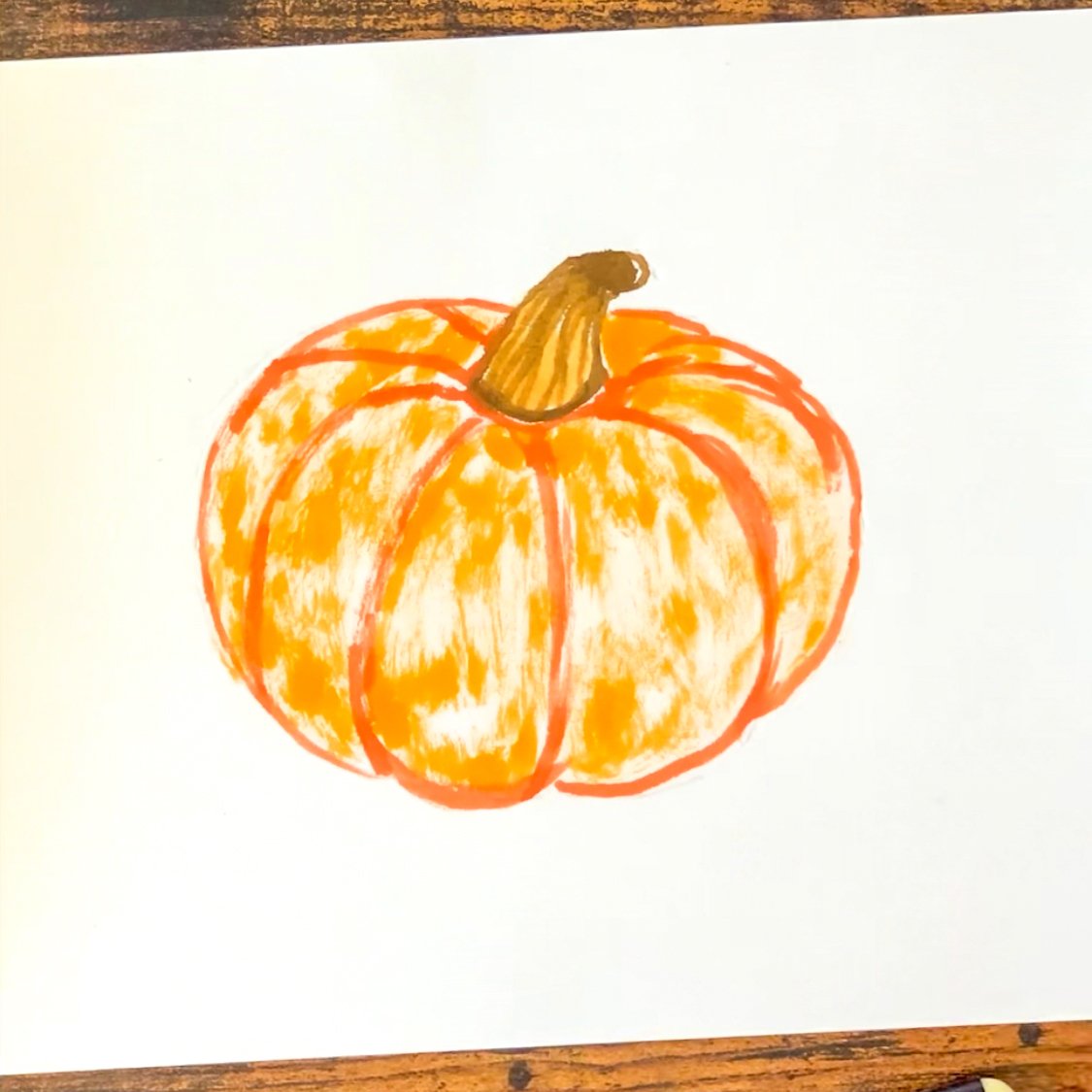 Autumn Art Project - Halloween Pumpkin — Drawn Together Art Collective ...