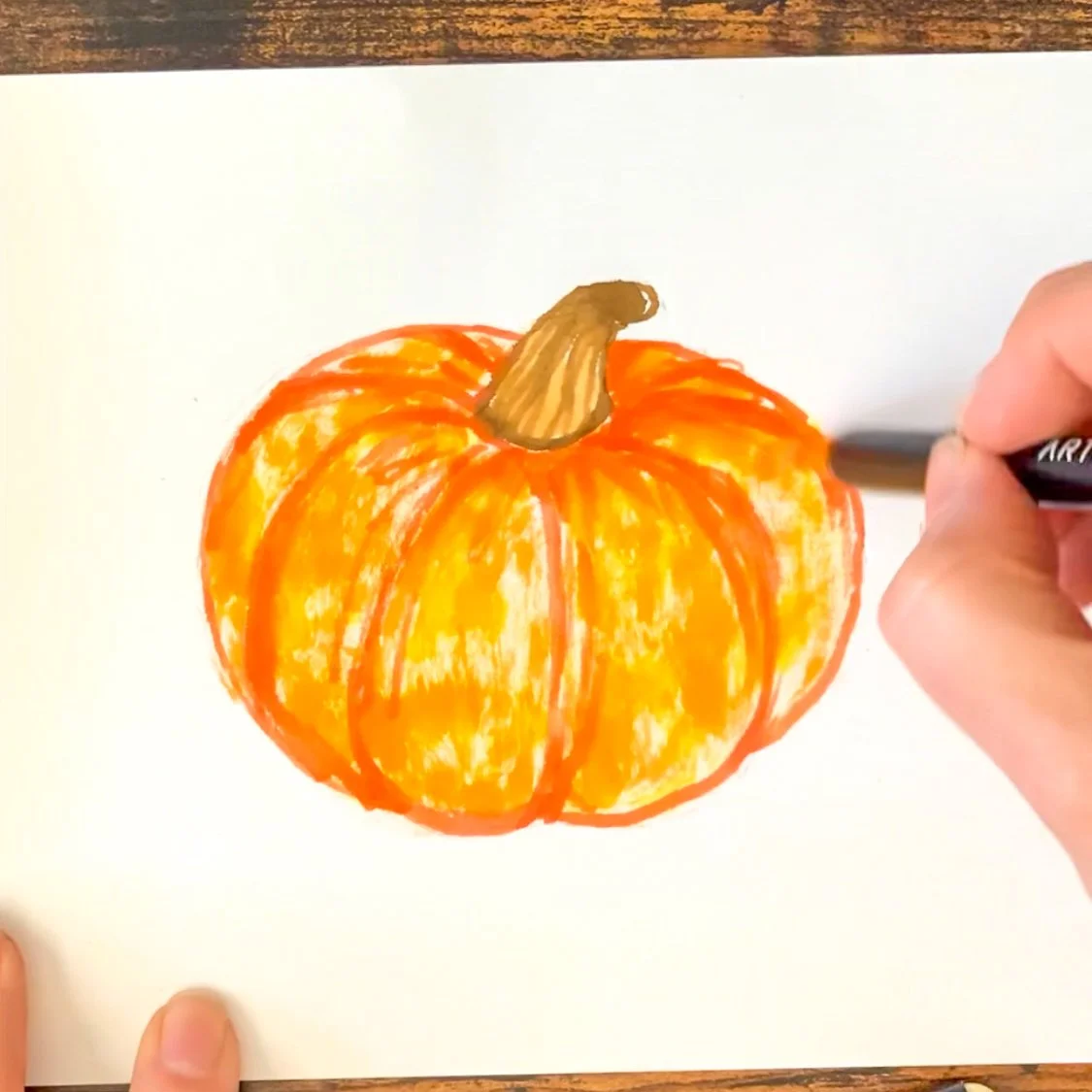 Autumn Art Project - Halloween Pumpkin — Drawn Together Art Collective ...