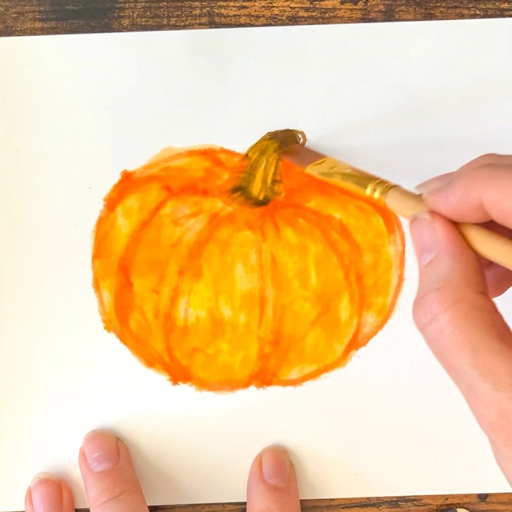 Autumn Art Project - Halloween Pumpkin — Drawn Together Art Collective ...