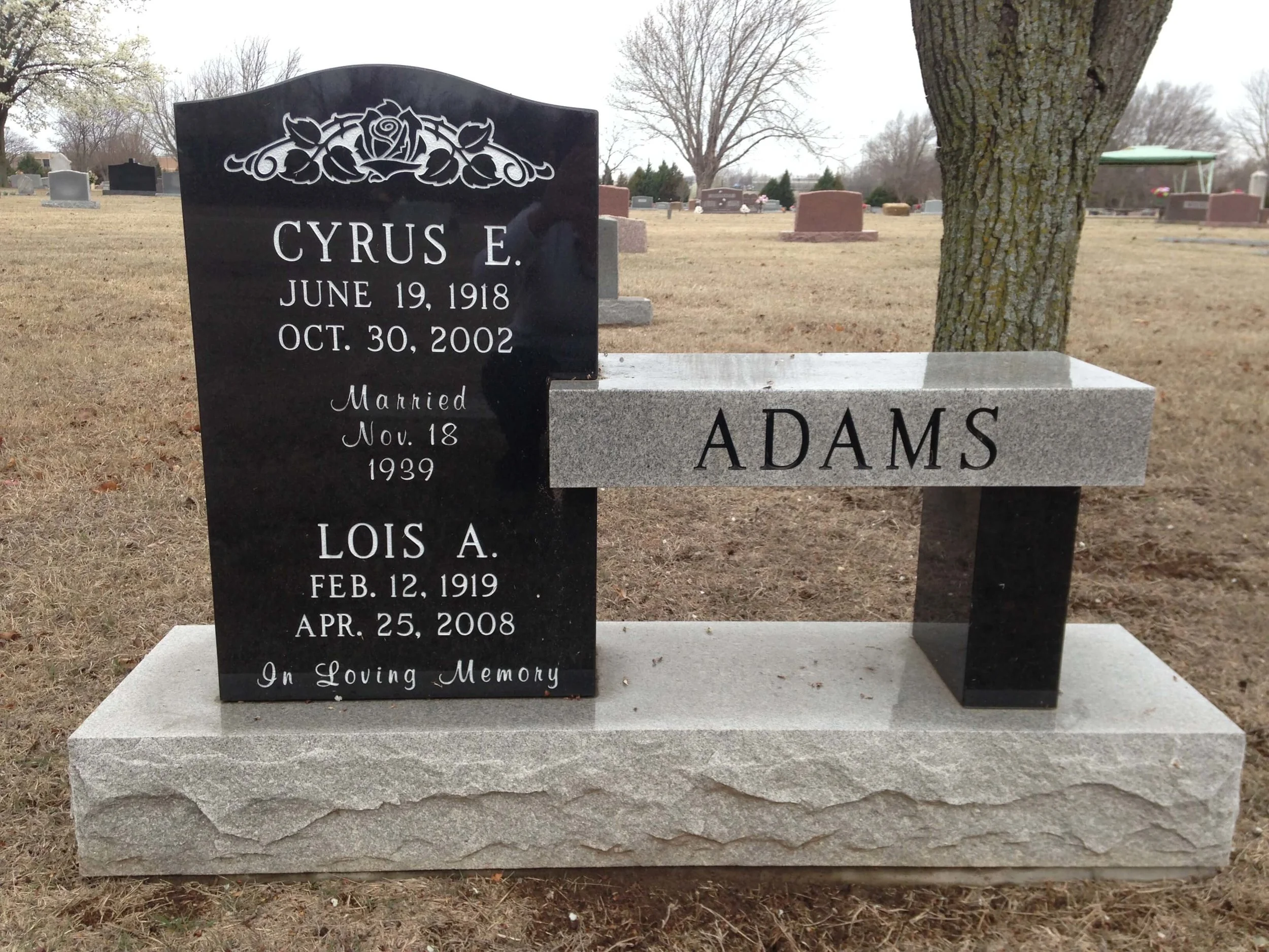 Benches — Southwest Monument & Bronze Memorials