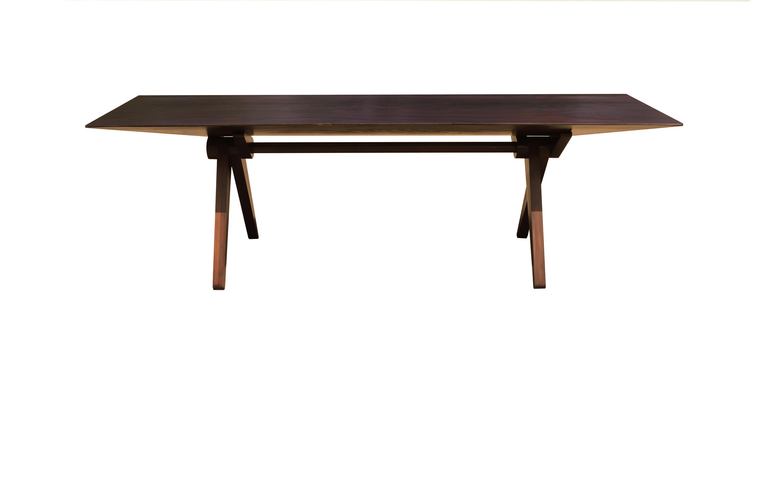 84" x 36" oblong dining table - walnut — new breed furniture