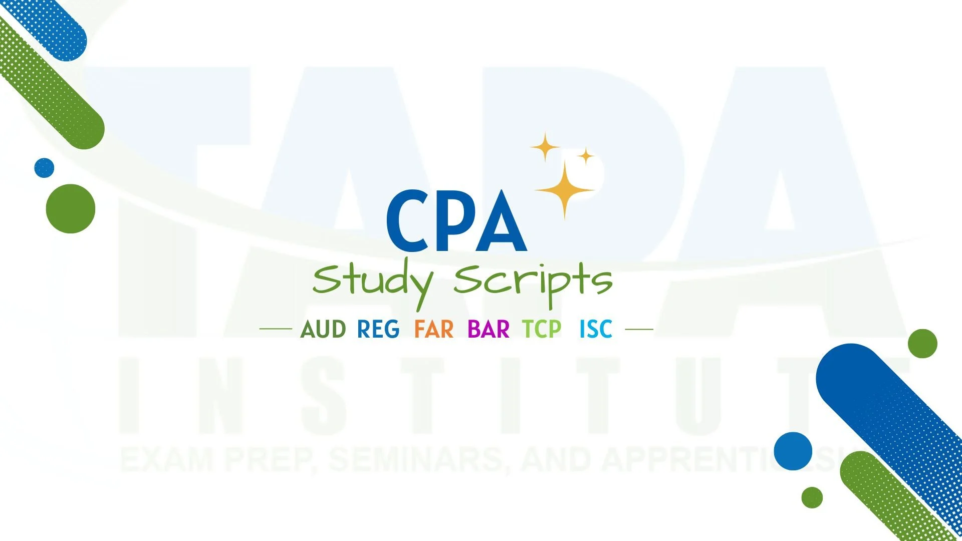 CPA Study Materials & Self-Paced Prep Courses - TAPA Institute