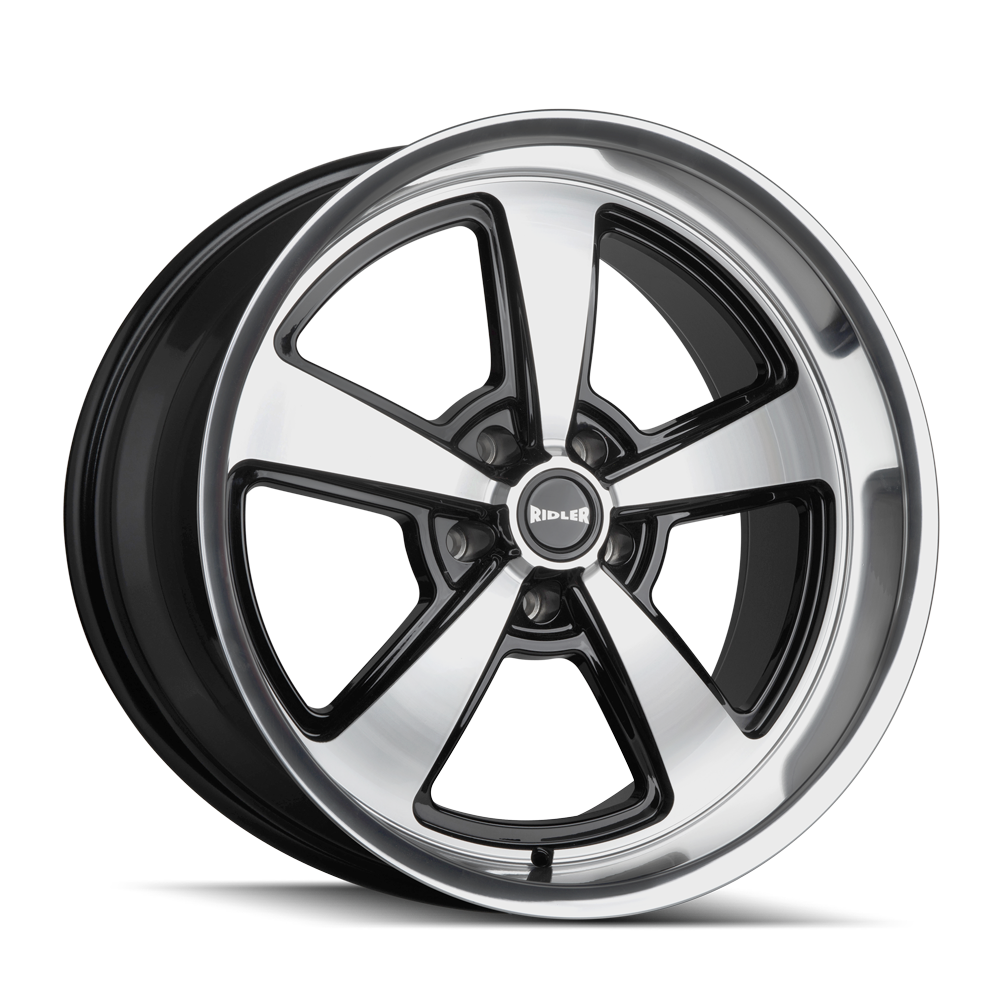 Ridler Wheels — 652 Gloss Black Diamond Face