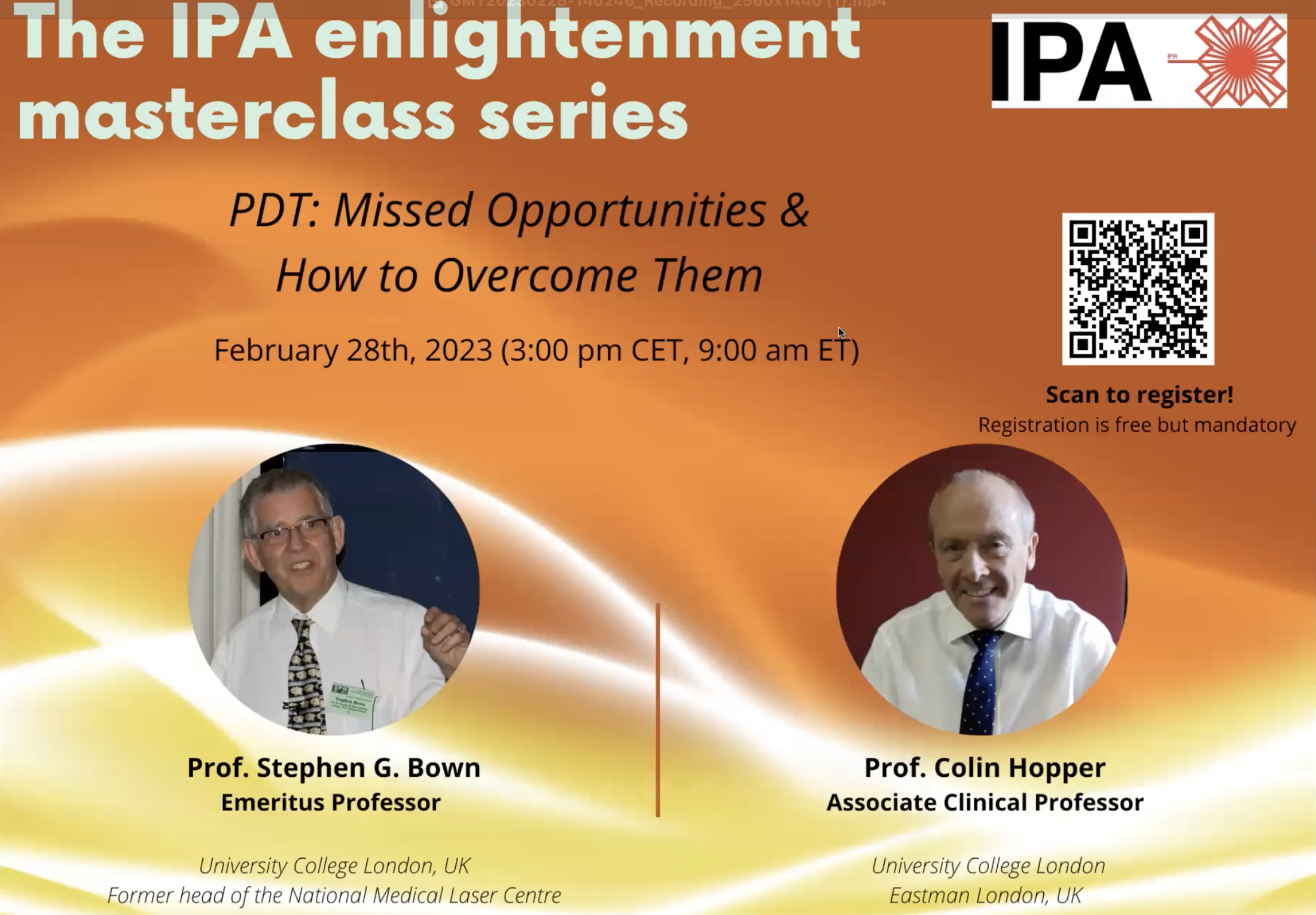 IPA Video Podcasts — International Photodynamic Association (IPA)
