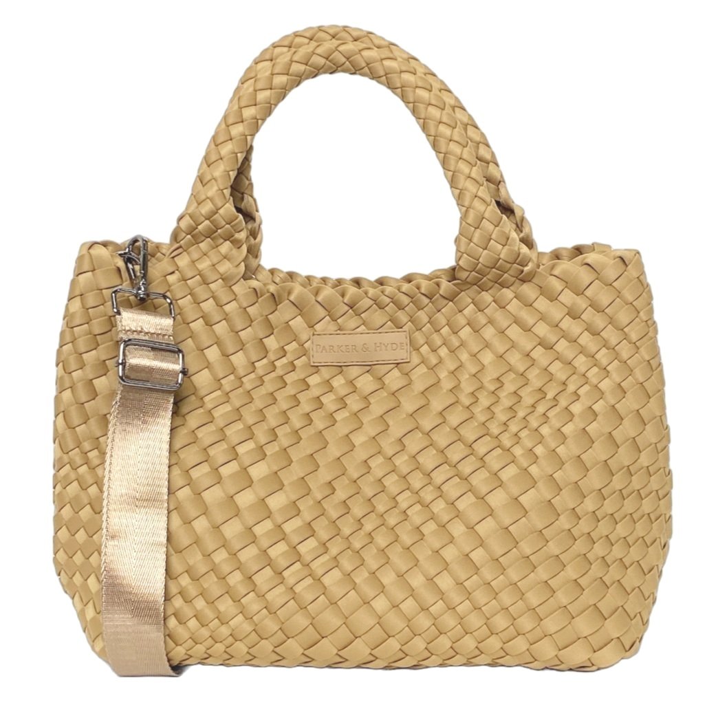 Classic Woven Tote in Camel — Parker & Hyde