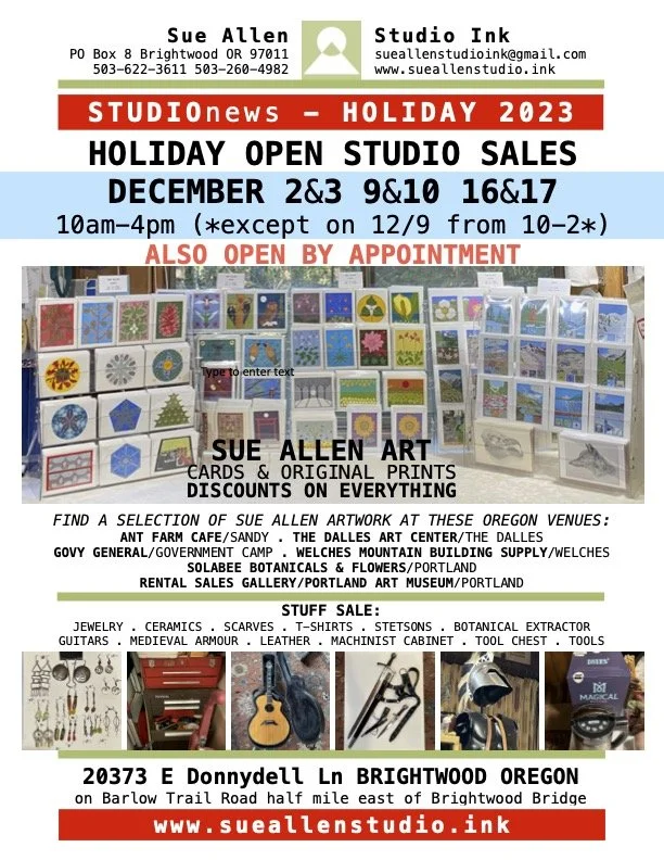 Sue Allen Studio . Ink