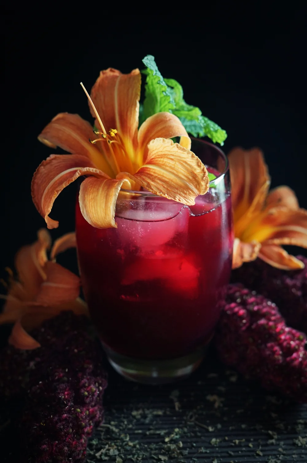 Replenishing Summer Punch (with sumac, rose, hibiscus, nettle, mallow ...