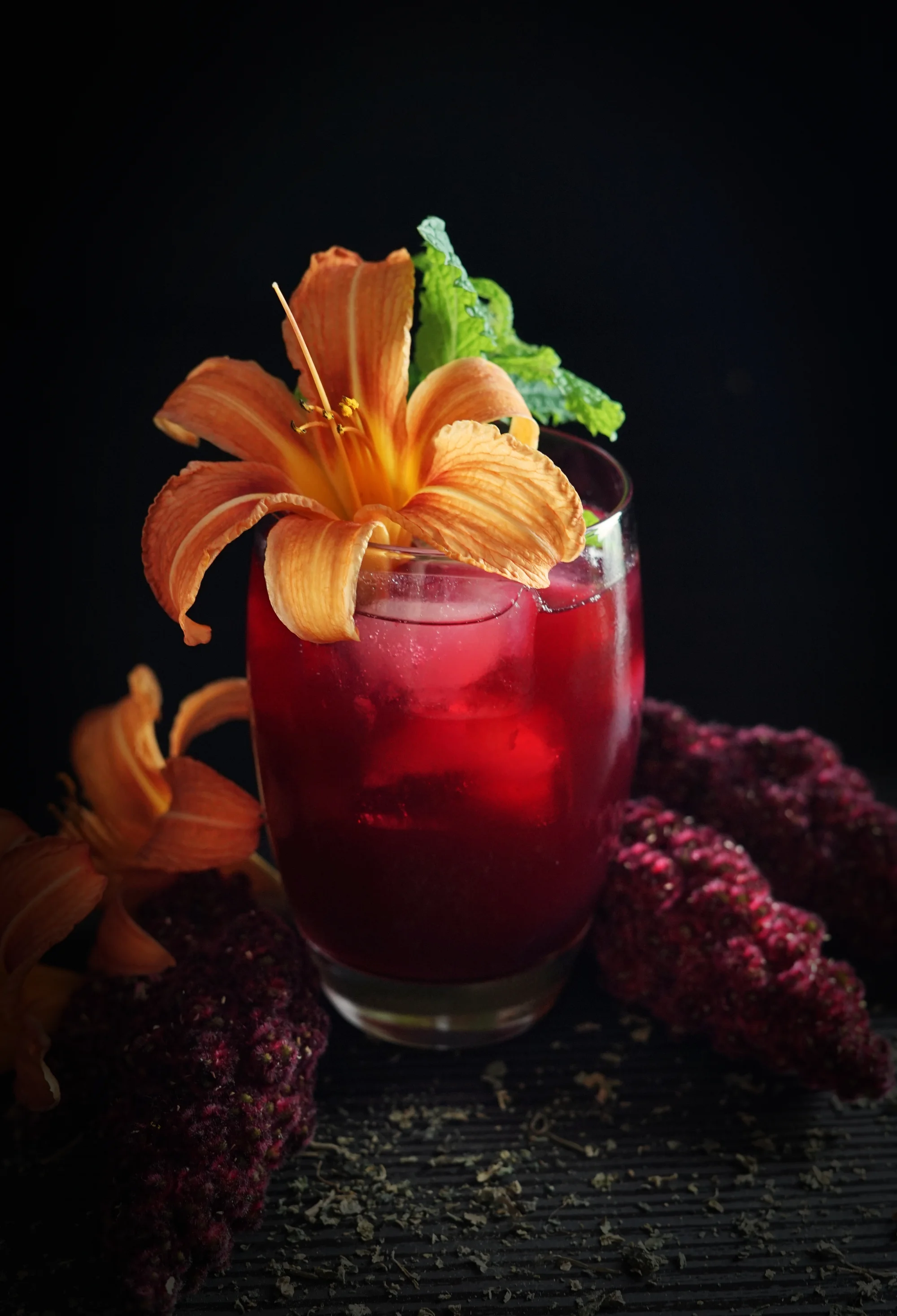 Replenishing Summer Punch (with sumac, rose, hibiscus, nettle, mallow ...