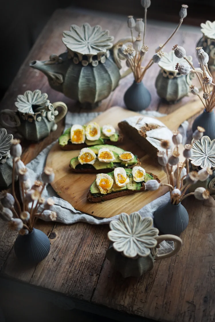 Autumn’s Softening: Avocado Toast with Sauteed Wild Greens, Miso Eggs ...