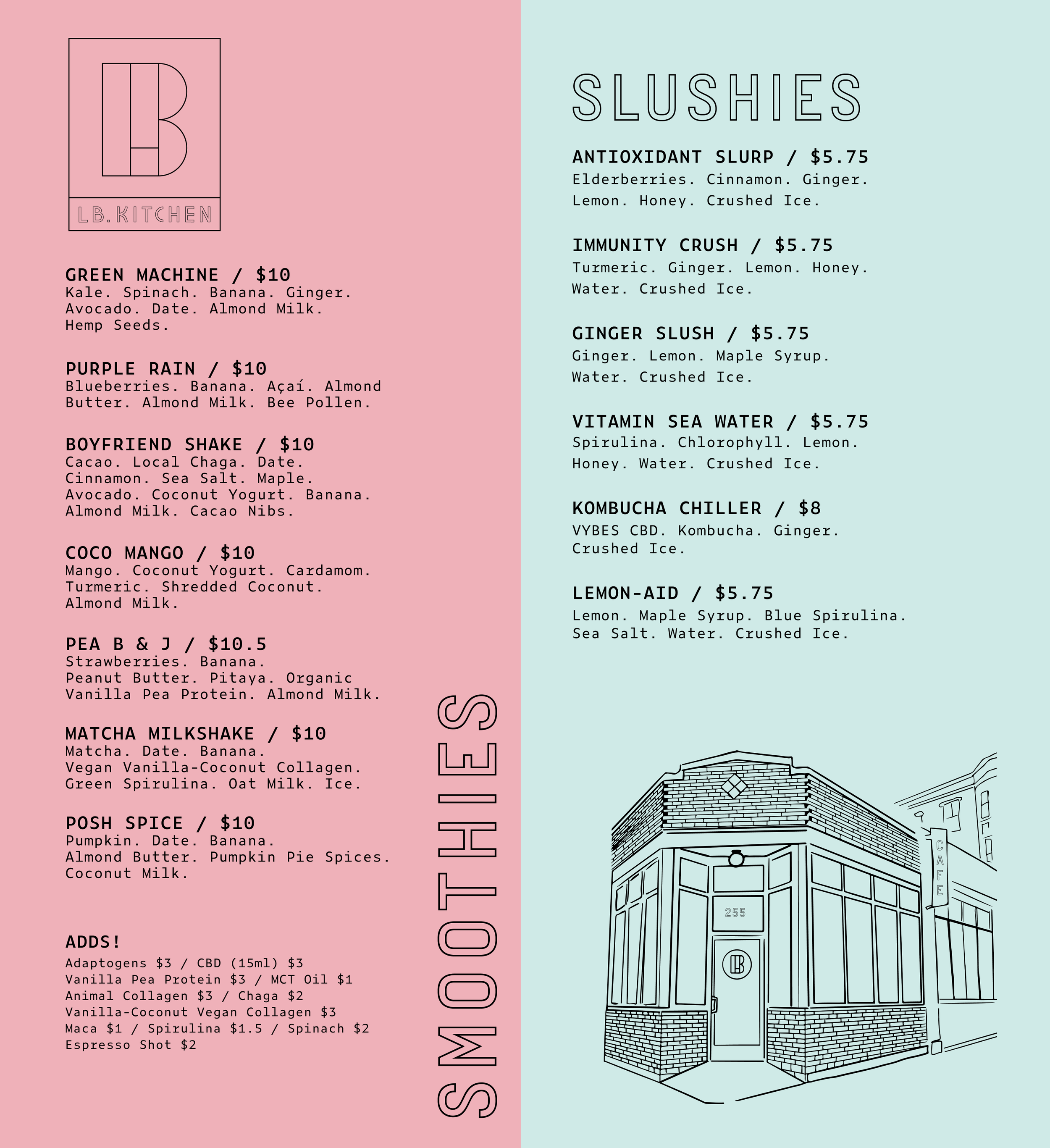 MENU — LB Kitchen