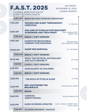 FAST Conferences — Florida Association of Sleep Technologists