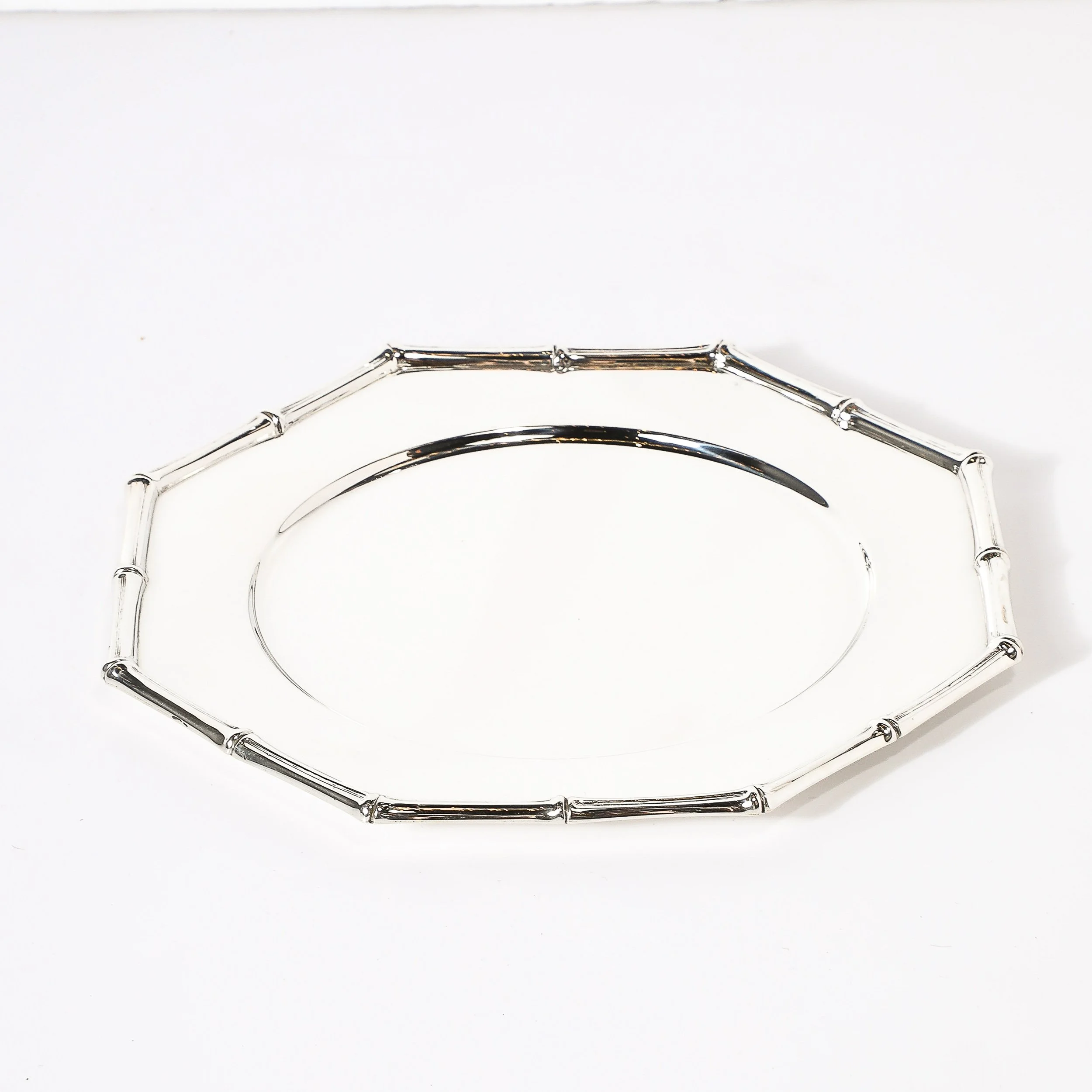 Set of Twelve Tiffany & Co. Sterling Silver Bamboo Pattern Charger ...