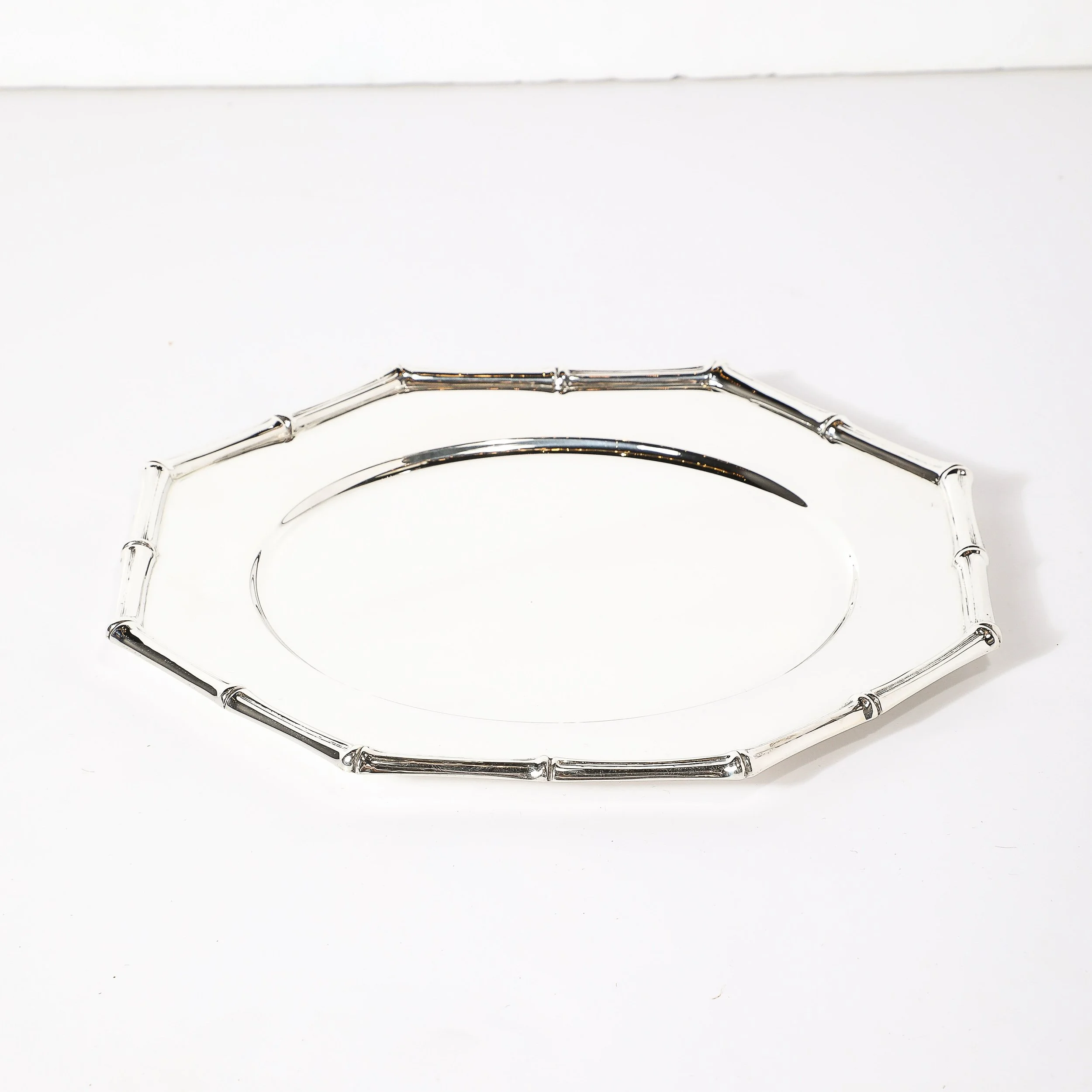 Set of Twelve Tiffany & Co. Sterling Silver Bamboo Pattern Charger ...