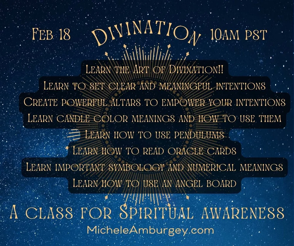Divination - A Class For Spiritual Awareness — Michele Amburgey
