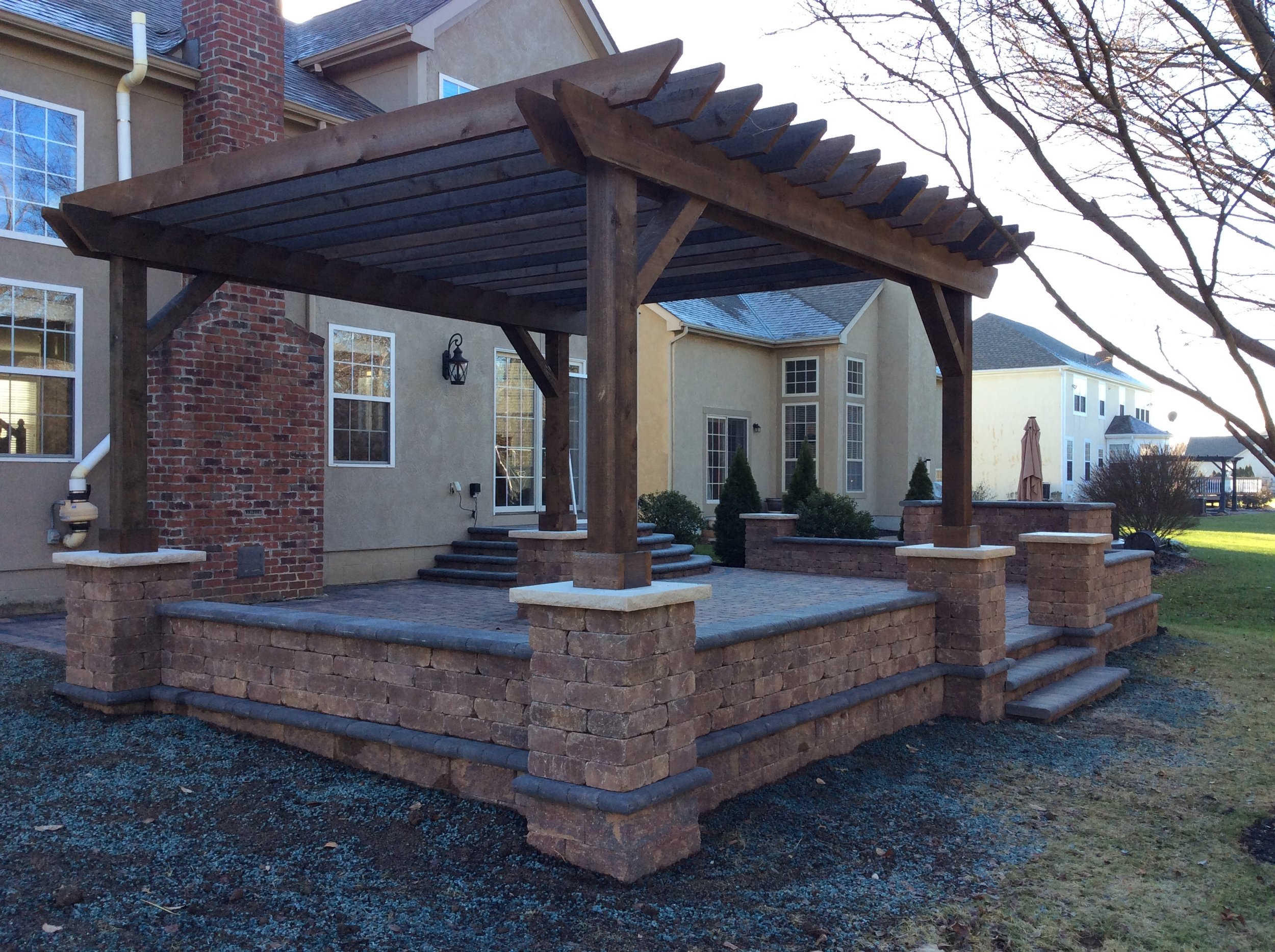 Pergolas and Pavilion patio Structures — 9 Trees Landscape Construction