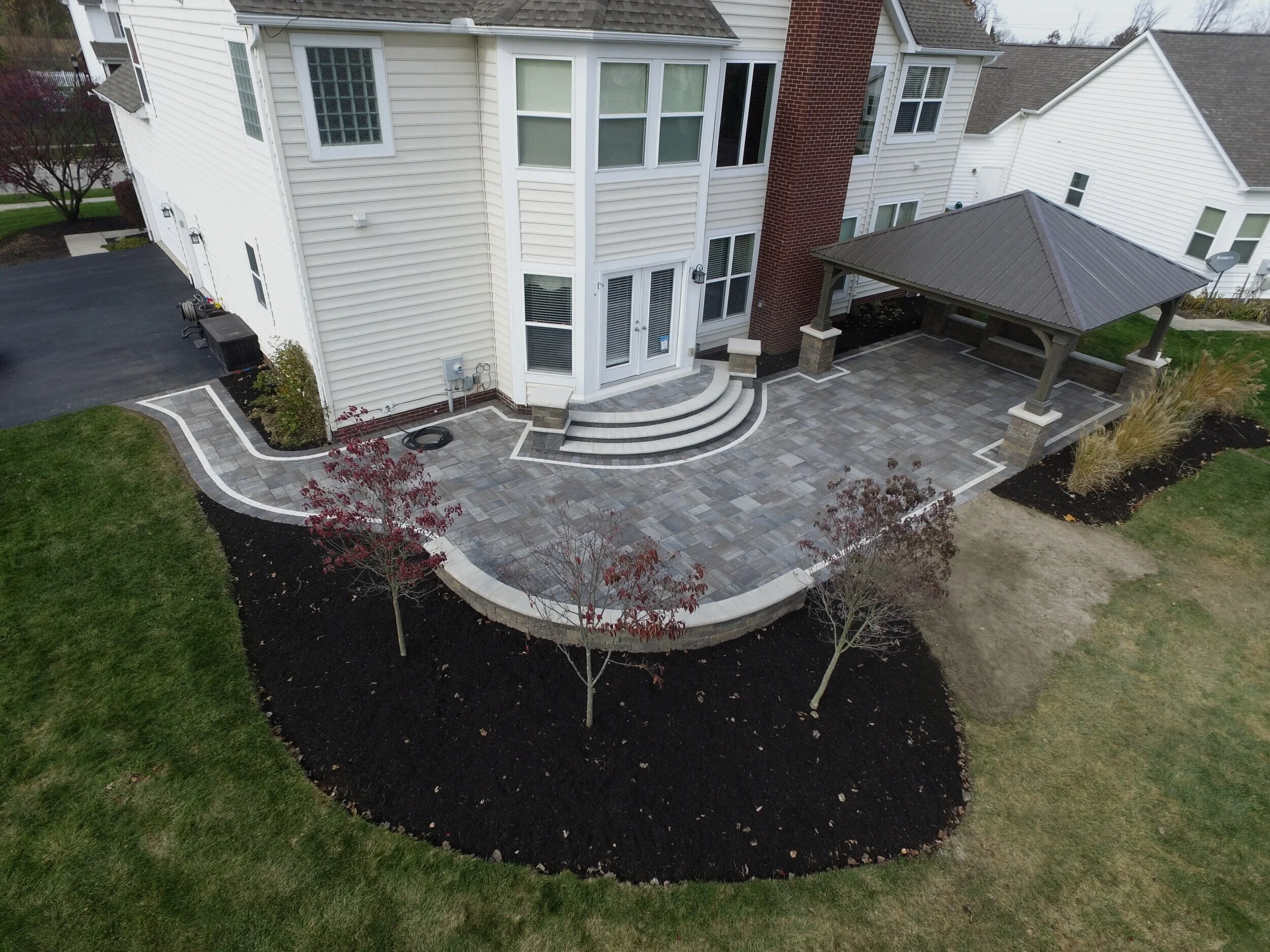 Paver Patio; Outdoor Living; Patio Design — 9 Trees Landscape Construction