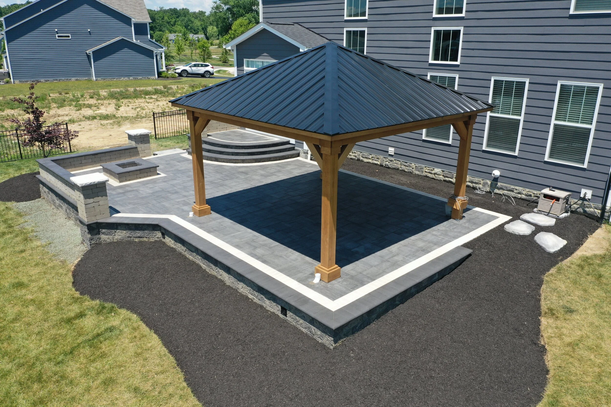Pergolas and Pavilion patio Structures — 9 Trees Landscape Construction