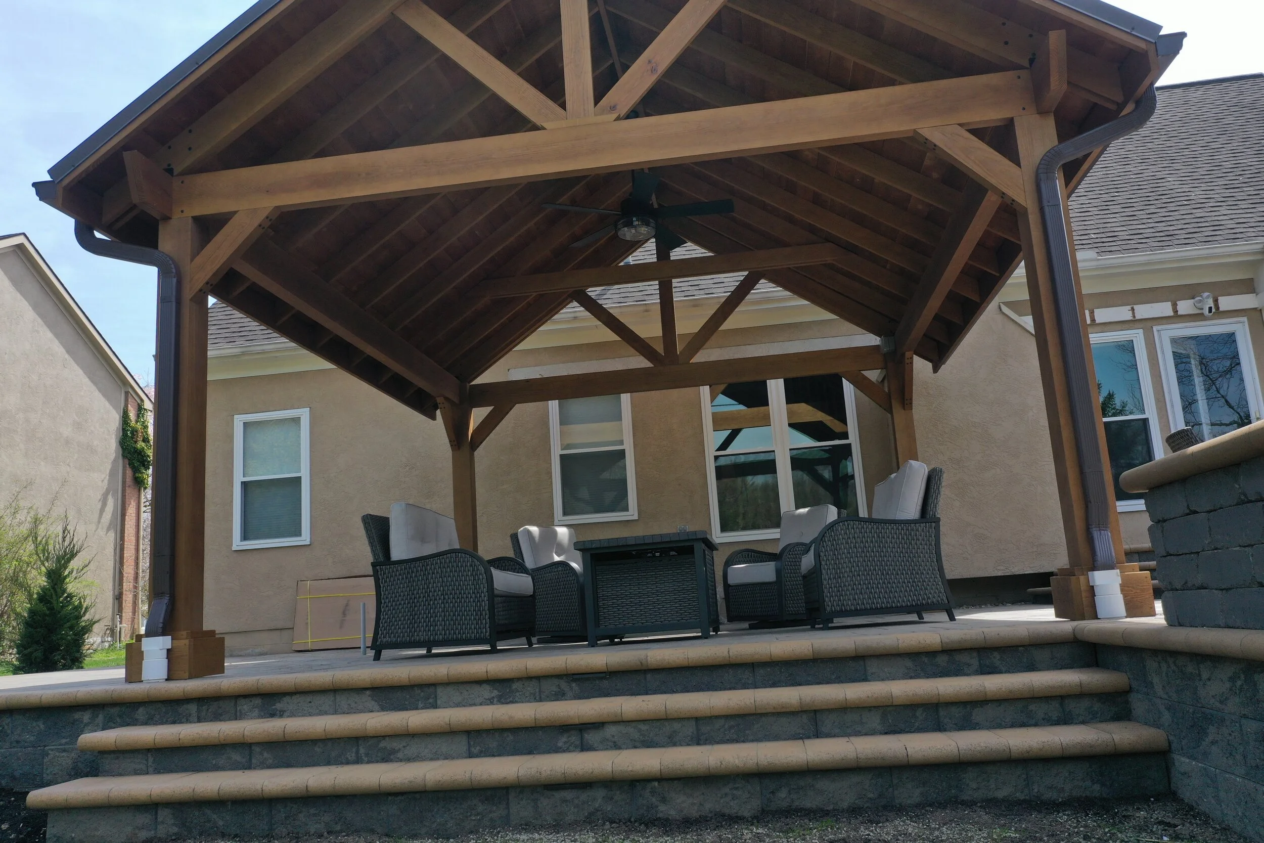 Pergolas and Pavilion patio Structures — 9 Trees Landscape Construction