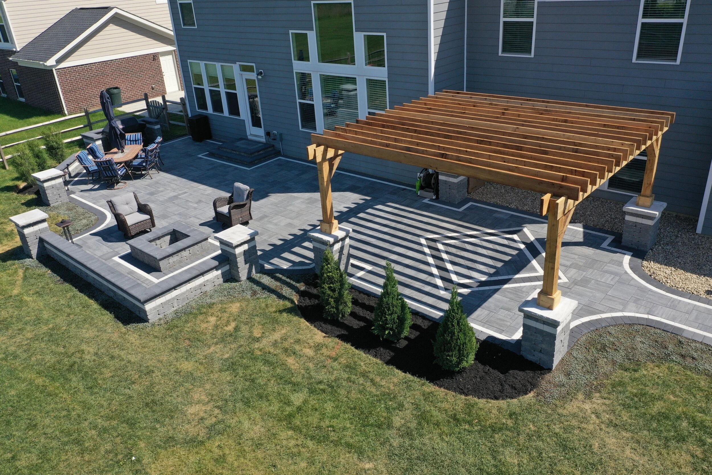 Pergolas and Pavilion patio Structures — 9 Trees Landscape Construction