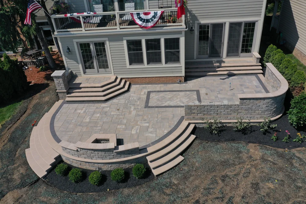 Raised Patio Pavers Paver Patio; Outdoor Living; Patio Design — 9